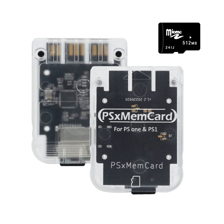 Psxmemcard PS1 Memory Card with 512MB microSD card – Bitfunx