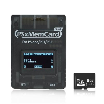 PSxMemCard Gen2 Memory Card for PlayStation1 PS one Playstation2 Game ...