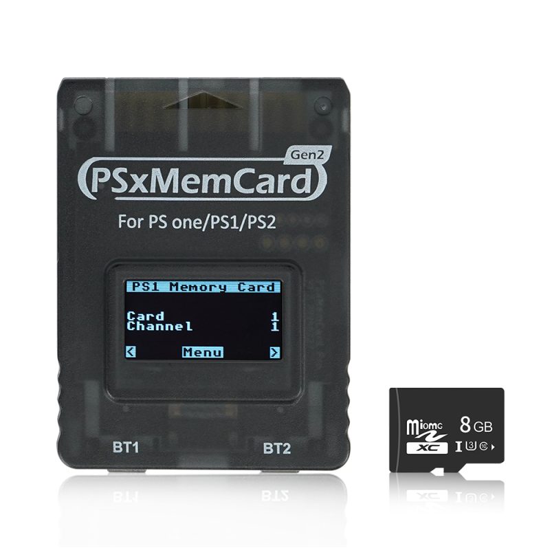 PSxMemCard Gen2 Memory Card for PlayStation1 PS one Playstation2 Game Consoles – Bitfunx